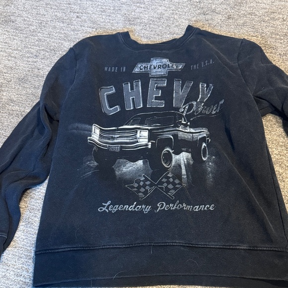 chevrolet | Sweaters | Chevy Mens Black Crewneck Sweater | Poshmark